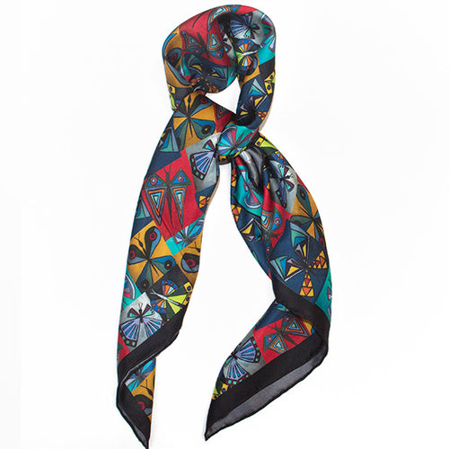 Chetna Singh | Rhapsody - Square Printed Silk Scarf